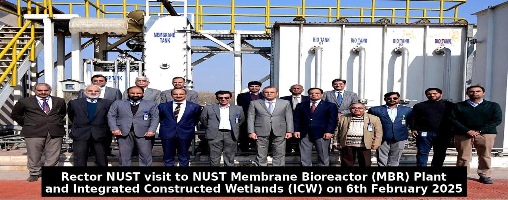 Rector NUST visit to NUST Membrane Bioreactor (MBR) Plant and ...